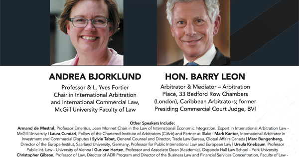 The Honourable Barry Leon to deliver keynote address at