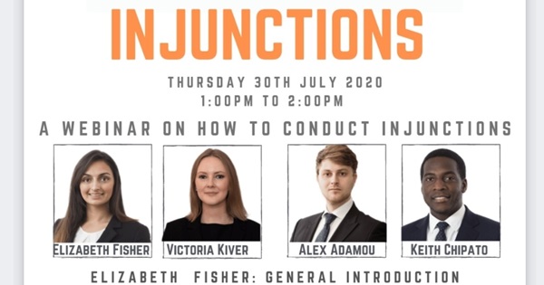 Injunctions - A webinar on how to conduct Injunctions