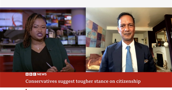 Dr S Chelvan Interviewed on BBC News discussing