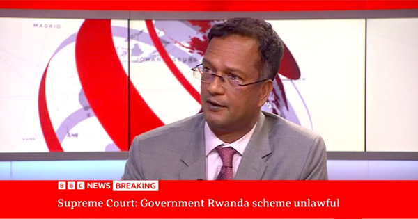Dr Chelvan Discusses the Rwanda Judgment on BBC World